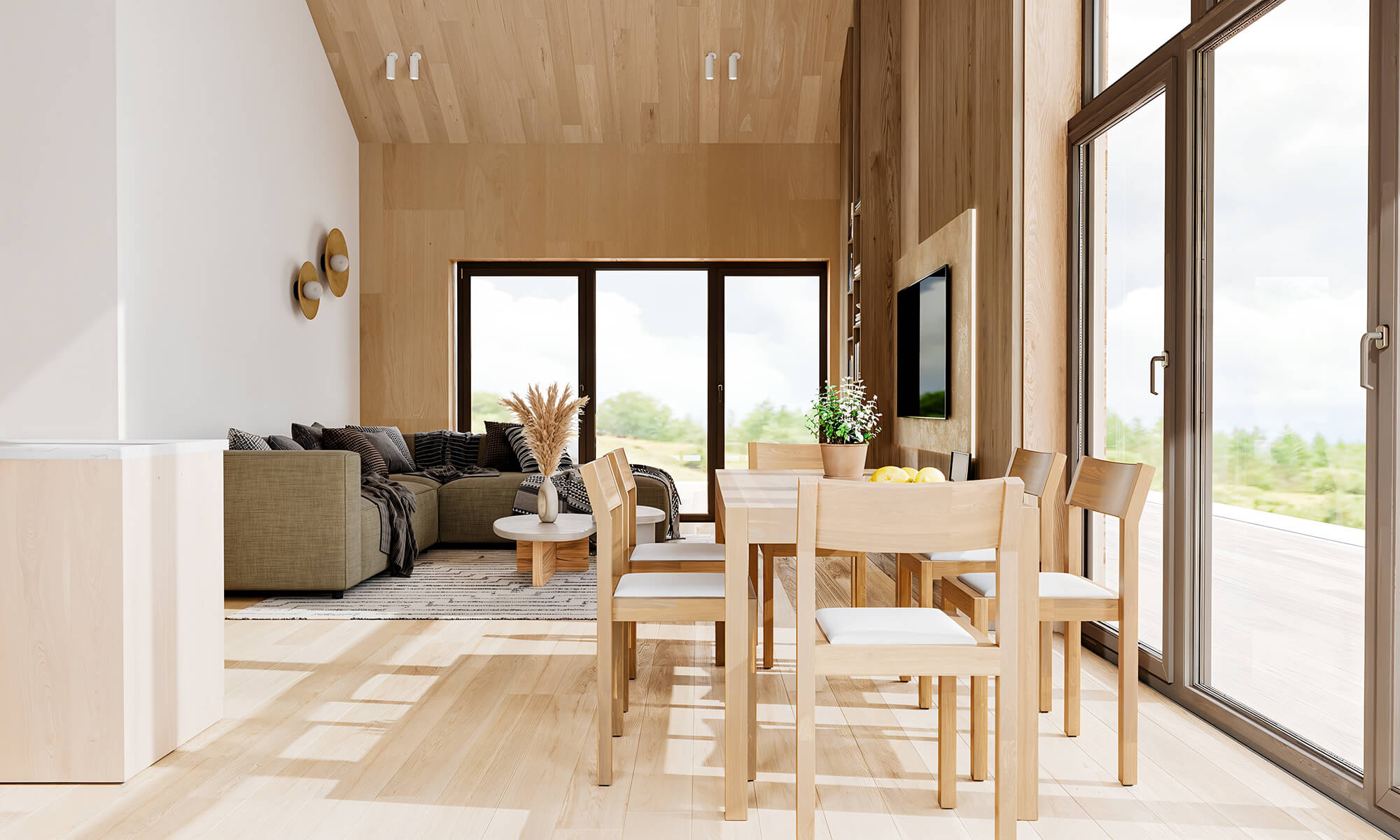 Maison 113 m² en bois kit RE2020 avec permis de construire ROUEN V25_A2 ...